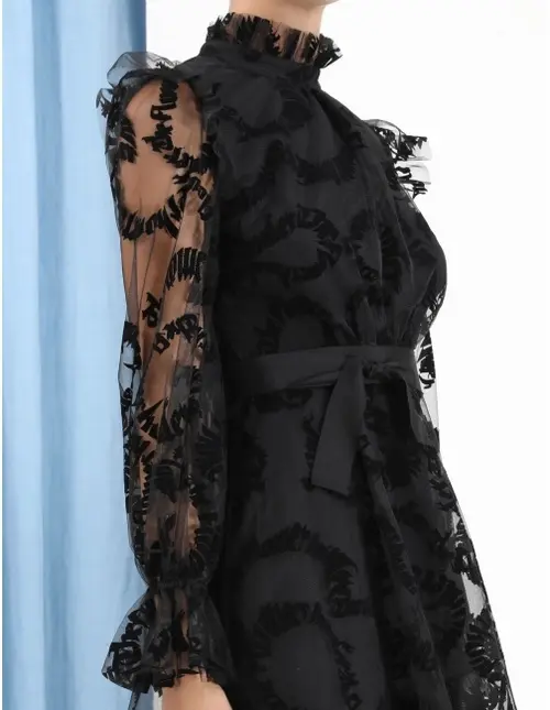 Zimmermann Motif-print Tulle Short Dress