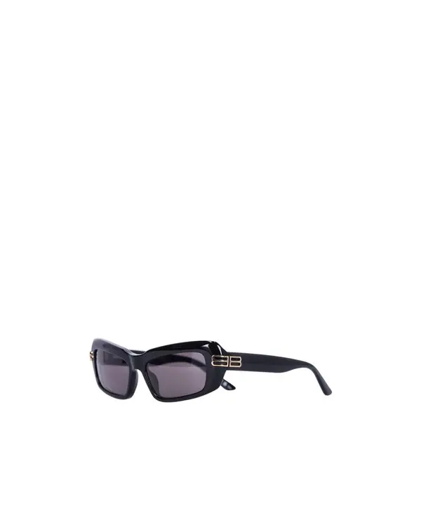 Balenciaga Rectangle Frame Sunglasses - Black