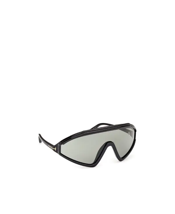 TOM FORD Lorna Shield Frame Sunglasses - Gray