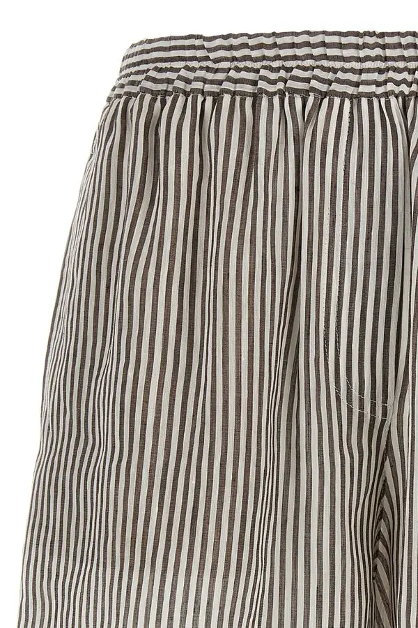 Brunello Cucinelli Striped Relaxed Fit Shorts