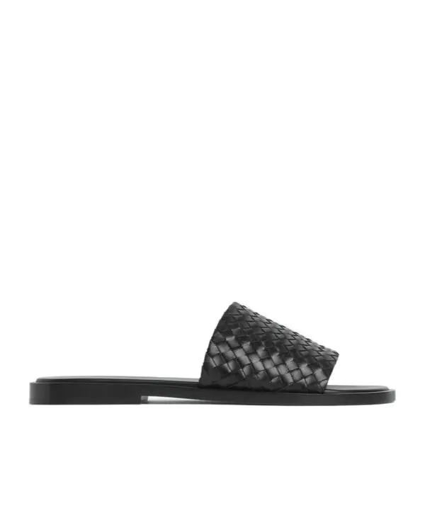 Bottega Veneta Elio Slip-on Sandals - Black