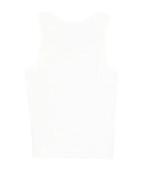 MAISON MARGIELA Logo-patch Tank Top - White