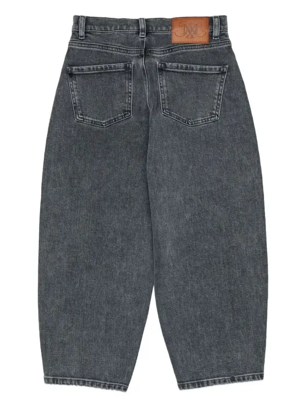 MAXCO. Max&co. Logo Patch Jeans