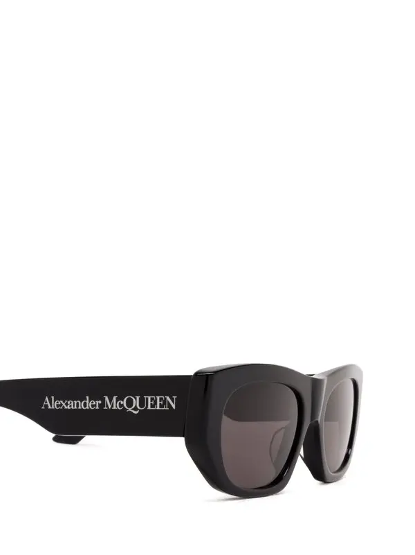 Alexander McQueen Rectangle Frame Sunglasses - Black