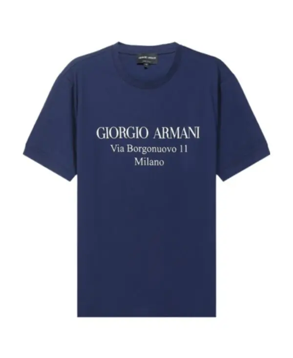 Giorgio Armani T-shirt With Round Neck And Short Sleeves