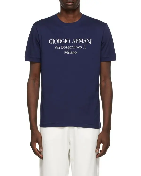 Giorgio Armani T-shirt With Round Neck And Short Sleeves
