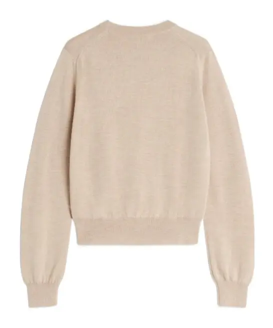 Maison Kitsuné Fox Patch Crew Neck Sweater - Roast
