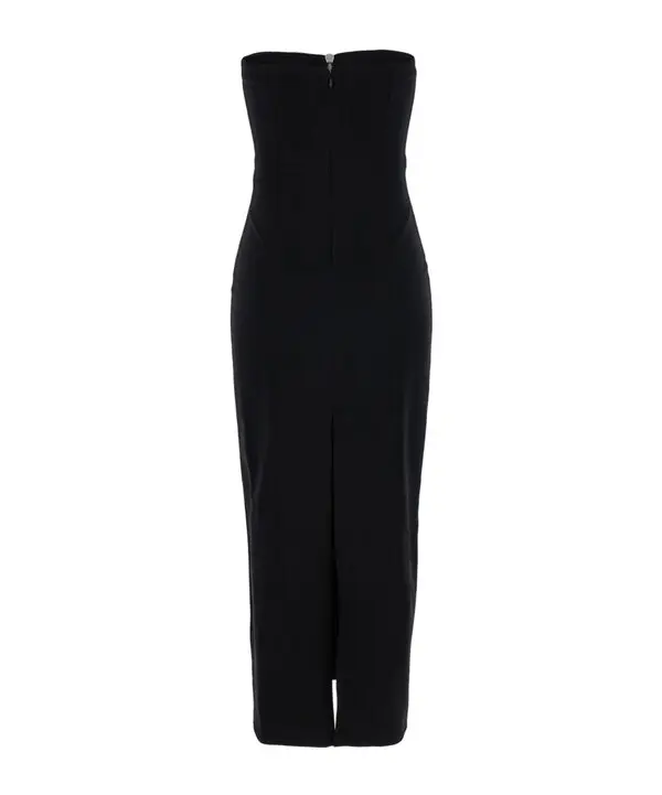 Attico Zipped Strapless Midi Dress