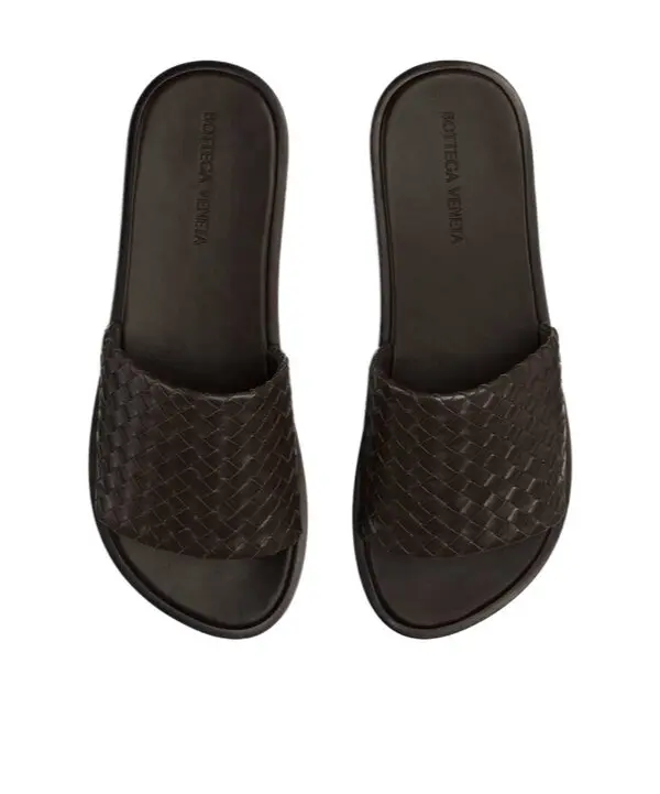 Bottega Veneta Elio Braided Slip-on Sandals
