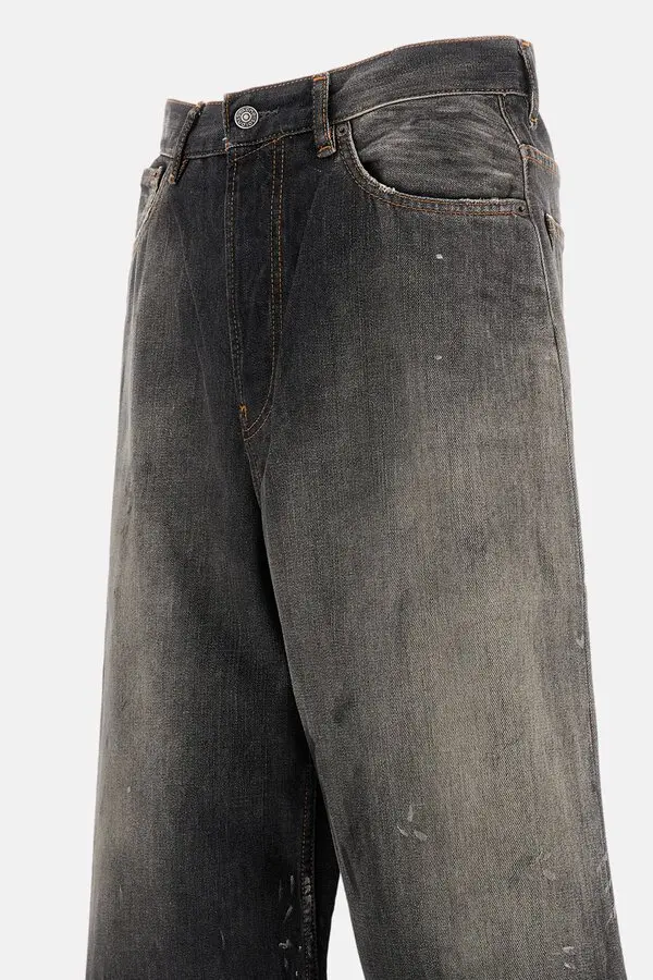 Acne Studios Wide Leg Denim Bermuda Shorts