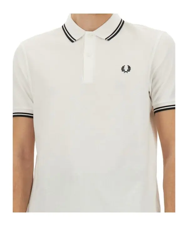 Comme Des Garçons Short-sleeved Polo Shirt - White