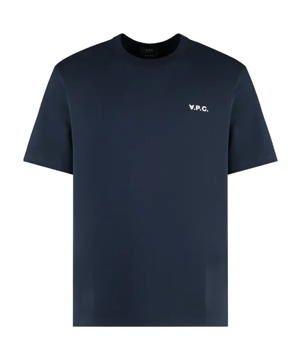 A.p.c. Flocked Logo Crewneck T-shirt - No