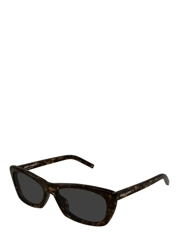 Saint Laurent Rectangle Frame Sunglasses - Black