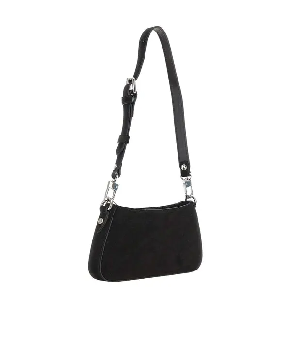 VIVIENNE WESTWOOD Tasha Orb Plaque Shoulder Bag - Black