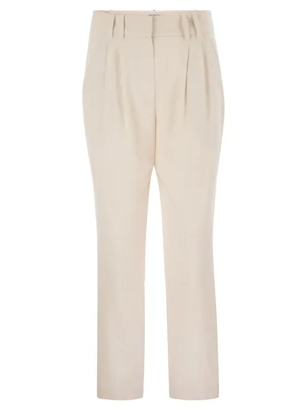 Brunello Cucinelli Pleated Tapered Leg Trousers