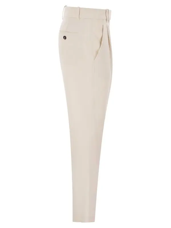 Brunello Cucinelli Pleated Tapered Leg Trousers
