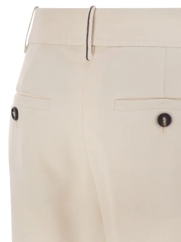 Brunello Cucinelli Pleated Tapered Leg Trousers