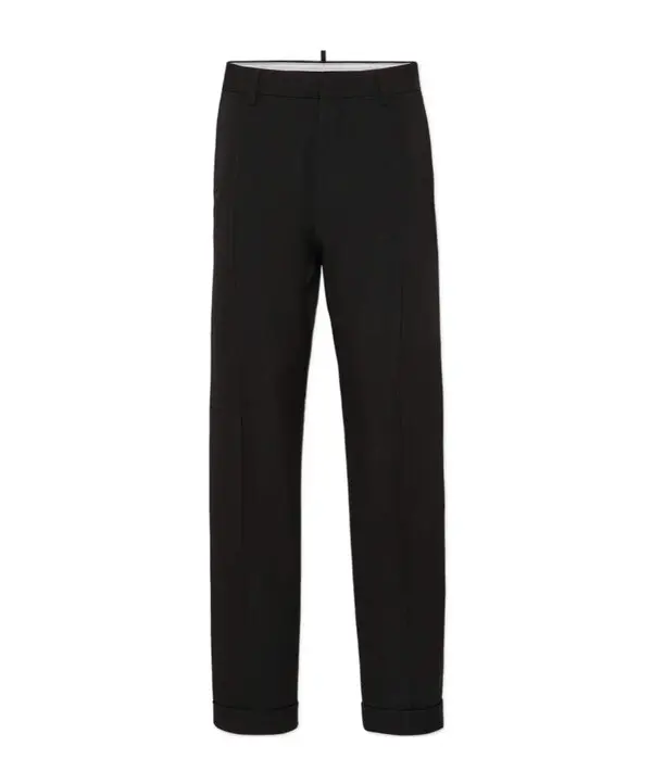 Dsquared2 Mid-rise Straight-leg Tailored Trousers - Black