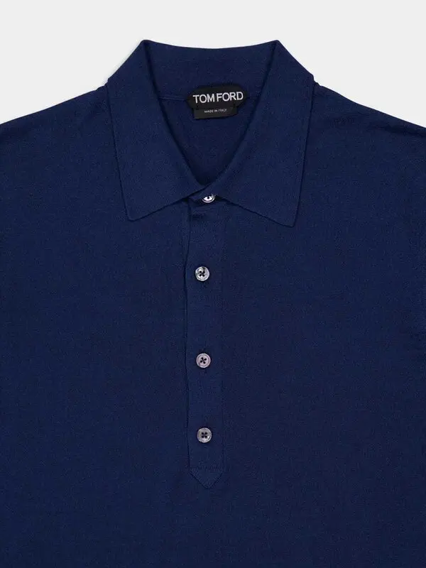 TOM FORD Short-sleeved Knitted Polo Shirt