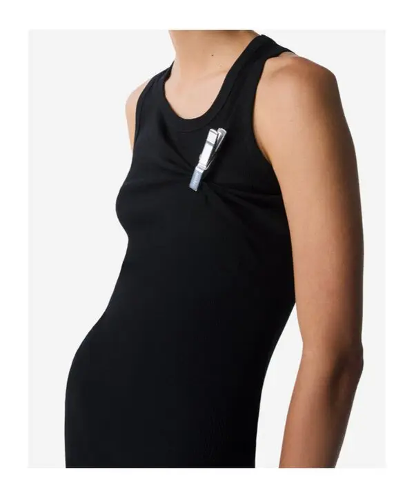 Coperni Ribbed Crewneck Sleeveless Dress
