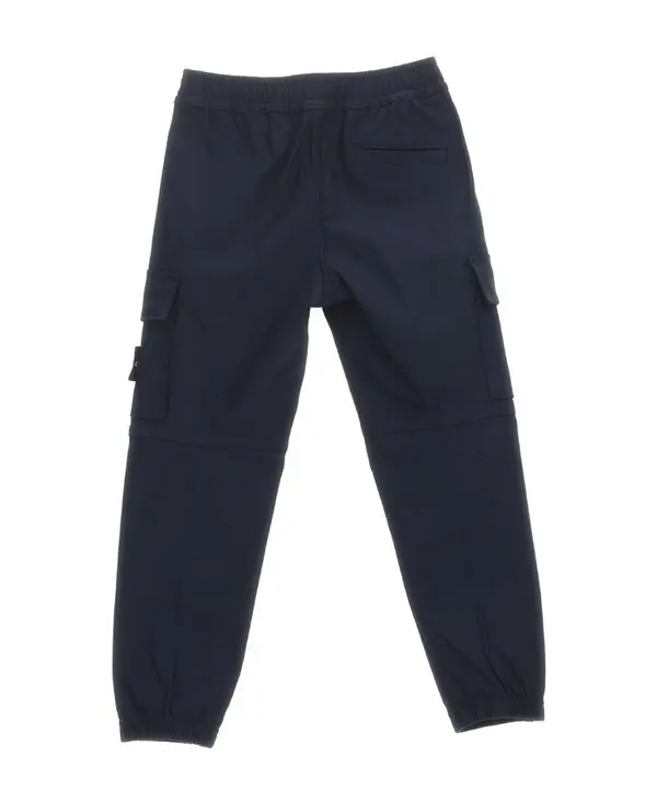 Stone Island Cargo Trousers With Compass Badge - Blue