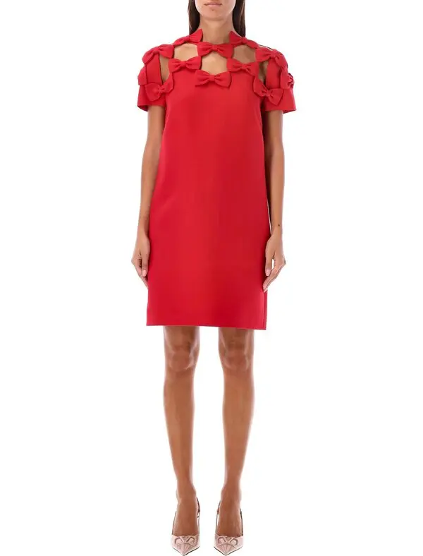 Valentino Garavani Short-sleeved Cut-out Dress