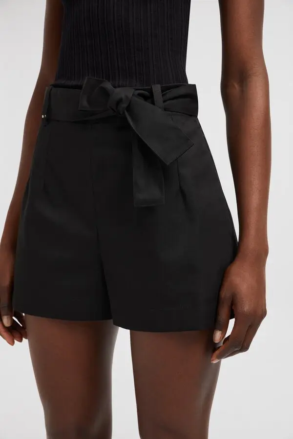 Moncler Belted Pleated Shorts