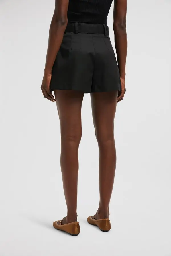 Moncler Belted Pleated Shorts