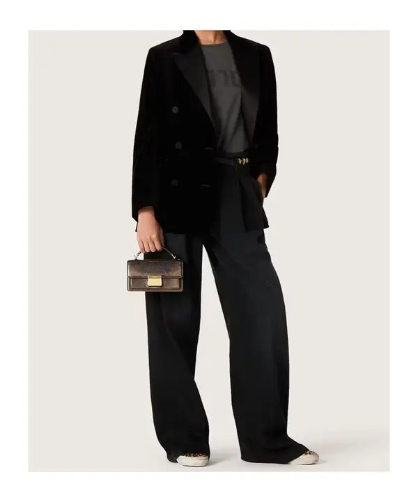 GOLDEN GOOSE Wide-leg Jeans - Black