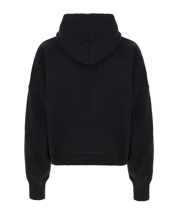 Alexander McQueen Skull Detailed Distressed Hoodie