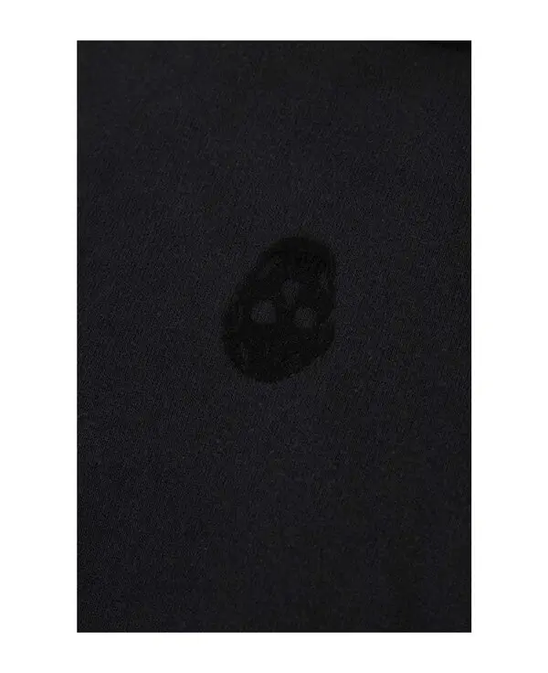 Alexander McQueen Skull Detailed Distressed Hoodie