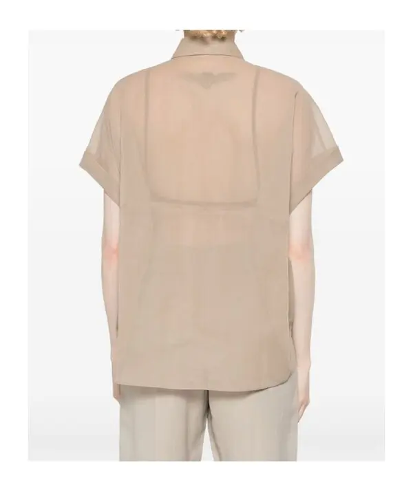 Brunello Cucinelli Cotton Shirt - Nude