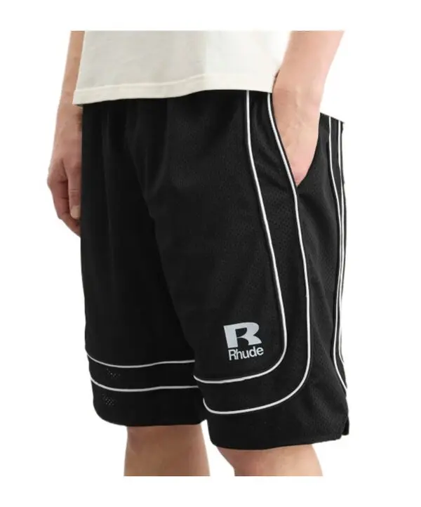 Rhude Logo Printed Drawstring Shorts