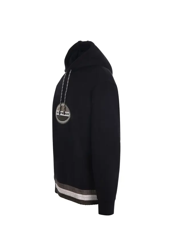 Emporio Armani Embroidered Logo Hoodie