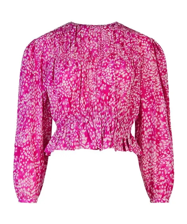 Isabel Marant Étoile Gelina Printed Blouse - Pink