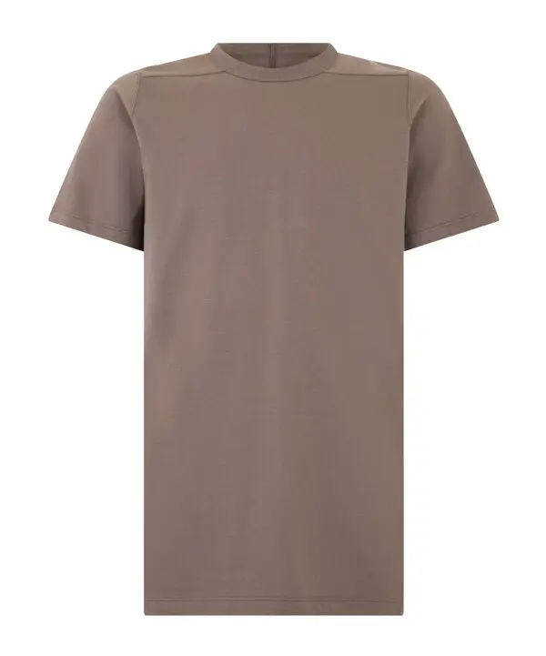 Rick Owens Short Sleeved Crewneck T-shirt - Mud Color