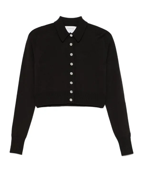 Sportmax Long-sleeved Collared Cardigan - Black