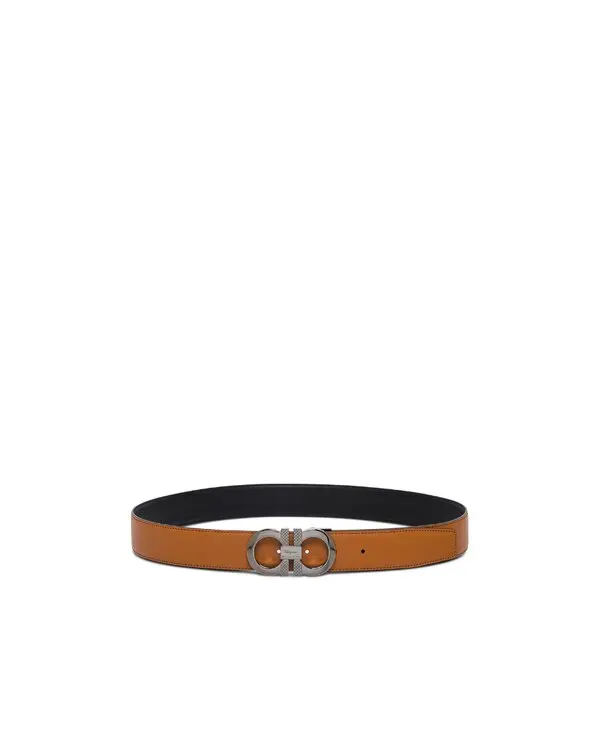 FERRAGAMO Gancini Buckle Belt - Black
