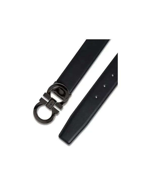 FERRAGAMO Gancini Buckle Belt - Black