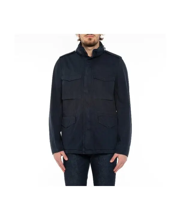 Aspesi Multi-pocket Funnel Neck Jacket - Black