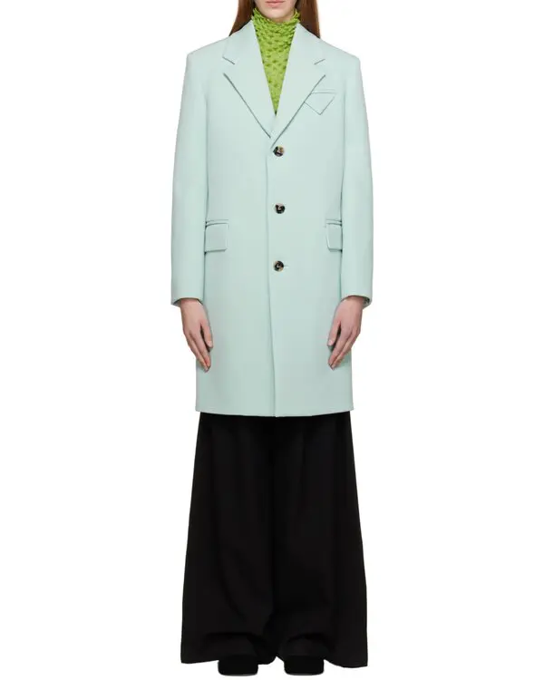 Bottega Veneta Bonded Tricotine Coat