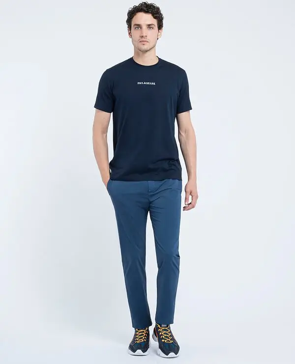 PAUL  SHARK Logo Pattern T-shirt