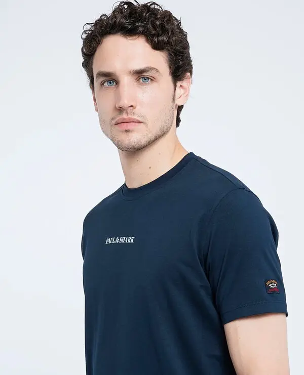 PAUL  SHARK Logo Pattern T-shirt