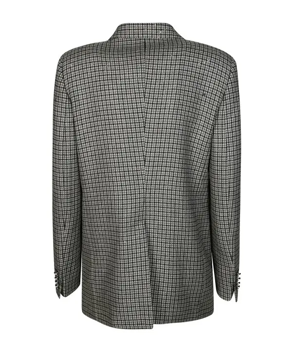 Tagliatore Double Breasted Plaid Jacket