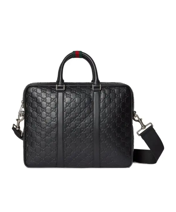 Gucci Gg Emblem Large Briefcase