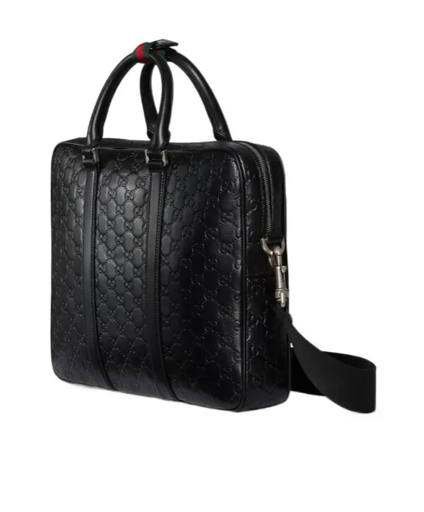 Gucci Gg Emblem Large Briefcase