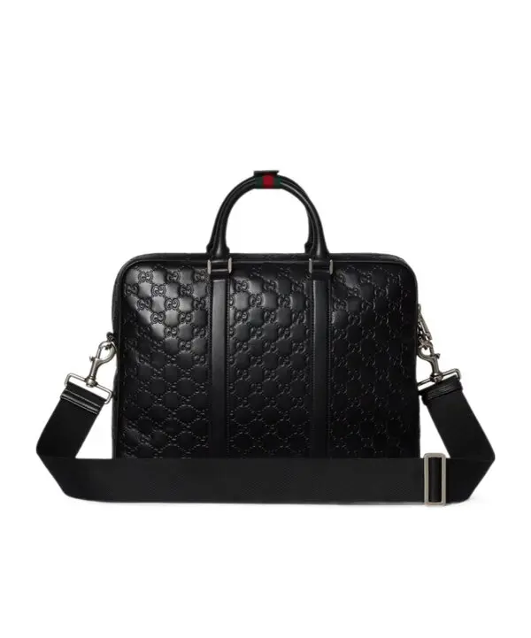 Gucci Gg Emblem Large Briefcase