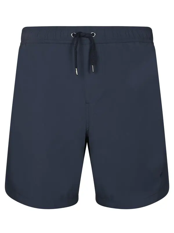 Herno Elastic Drawstring Waist Swim Shorts - Black