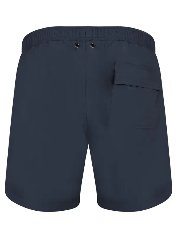 Herno Elastic Drawstring Waist Swim Shorts - Black