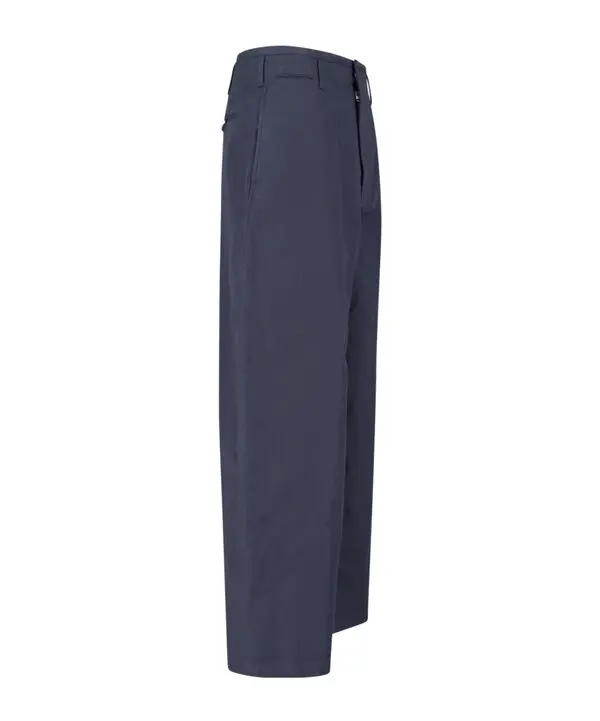 LEMAIRE Oversized Wide Leg Chinos - Graphite Blue